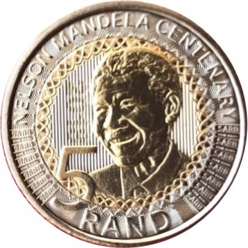 2018 100 Years For Mandela R5 Coin 2018 100 Years For Mandela R5 Coin